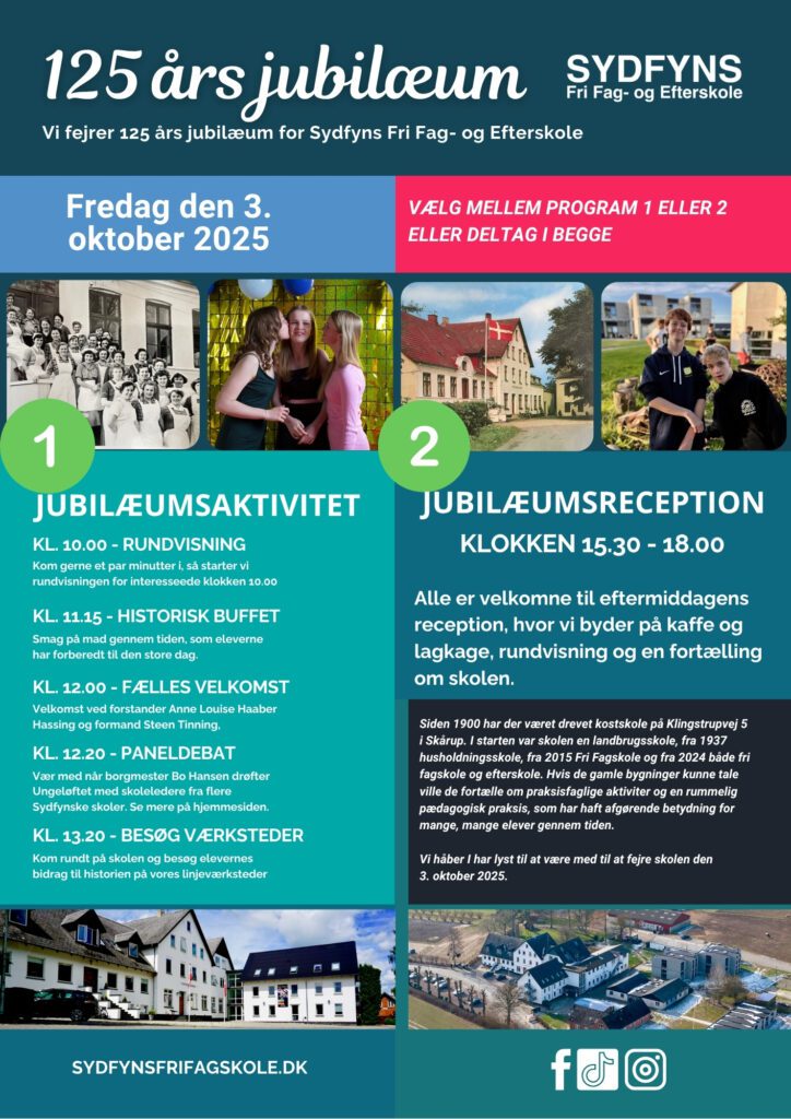 125 års jubilæum – Sydfyns Fri Fag- og Efterskole